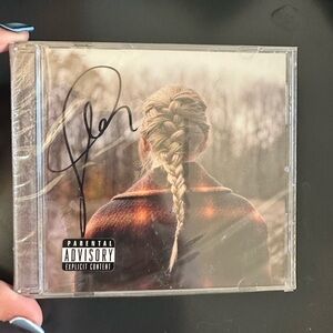 Media | Signed Taylor Swift Evermore Cd Authentic | Poshmark